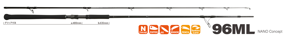 YAMAGA BLANKS BLUE SNIPER SHORECASTING 96ML - Monster-Bite.com