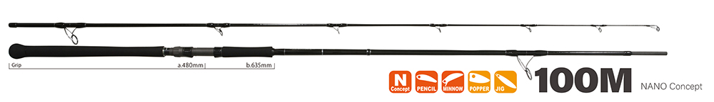 YAMAGA BLANKS BLUE SNIPER SHORECASTING 100M NANO - Monster-Bite.com