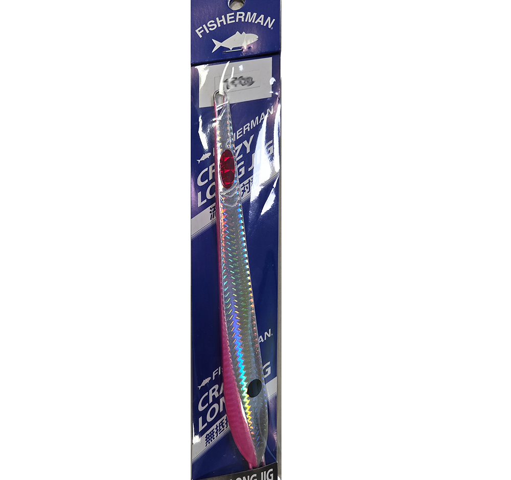 FISHERMAN CRAZY LONG JIG 220g #PINK SILVER - Monster-Bite.com